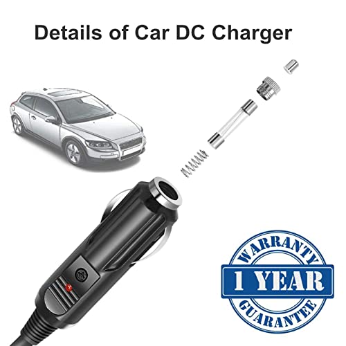 SupplySource Car Charger Replacement for Bush 8737 Portable DVD Player Twin Screen Double in Car Charger