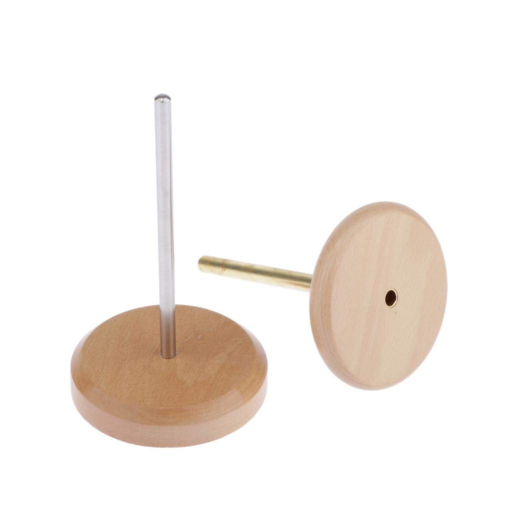 Wooden Yarn Ball Holder. Wool Skein Thread Dispenser. Bobbin Cone Spool Storage Spindle Adult Beginner Crochet Kit
