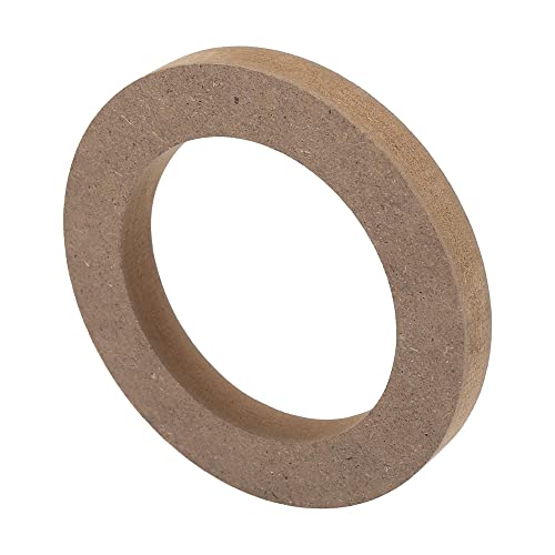 X AUTOHAUX 2 Pcs 4" Universal Wooden Car Speaker Subwoofer Mounting Spacer Rings Adapter Bracket Holder Plate