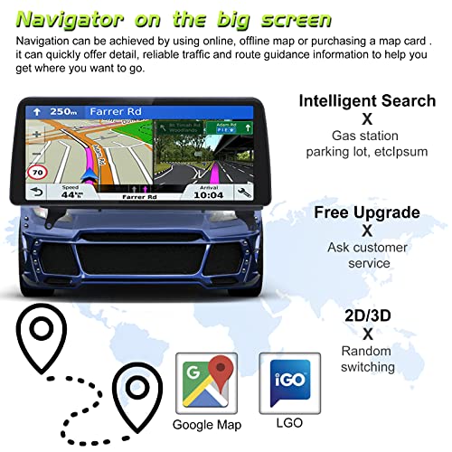 12.3 inch Car GPS Navigator Auto Stereo Blu-ray Touch Screen for BMW X5 X6 E70 E71 with iDrive System Retained CarPlay (Android 12 CIC System, Octa Core 6GB RAM 128GB ROM)