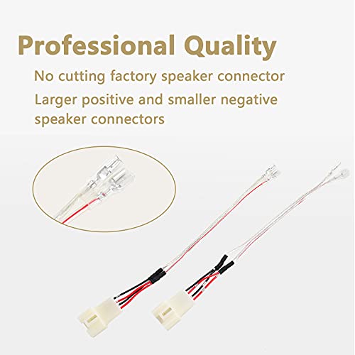 RED WOLF Update Car Dash Tweeter Speaker Wiring Harness Connector for Select Toyota Tundra 2007-2019, Sequoia 2001-2019, Sienna 2004-2010 with JBL Only 2PCS