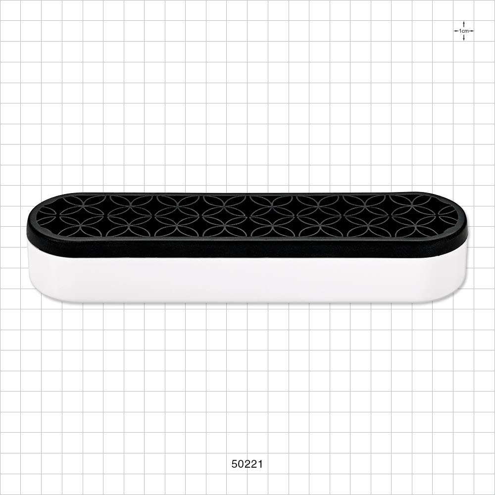 Silicone Makeup Brush Holder: Beauty Tool Organizer, Cosmetic Storage, Sewing and Quilting Notion Stash and Store (Black)