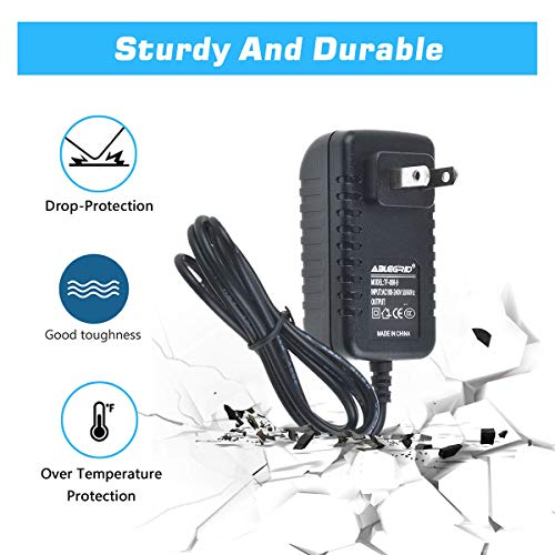 ABLEGRID 9V AC/DC Adapter for Sylvania SDVD7049-SILVER SDVD7049 SDVD7049B SDVD9319 SDVD9319B 9VDC Portable DVD Player Philips ASUC12A-090080 ASUC12-090080 Switching Power Supply Cord Charger