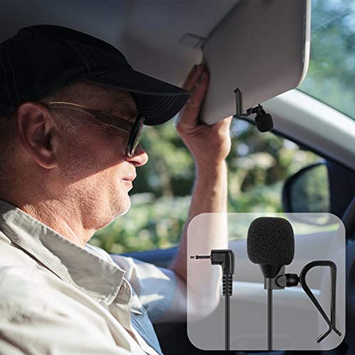 weishan Pionee Microphone for Car Radio, 2.5mm Car Extenal Mic Replacement for Pioneer Vehicle Bluetooth Enabled Stereo Radio GPS DVD Head Unit