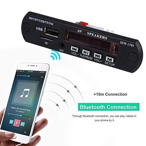 Yoidesu 1280 * 720 HD MP5 Player SSD Stereo Sound Bluetooth MP5 Player with FM/AUX Input/Remote Control for Speaker, HD TV, LCD, Set-top Box, HDMI, Projector, etc