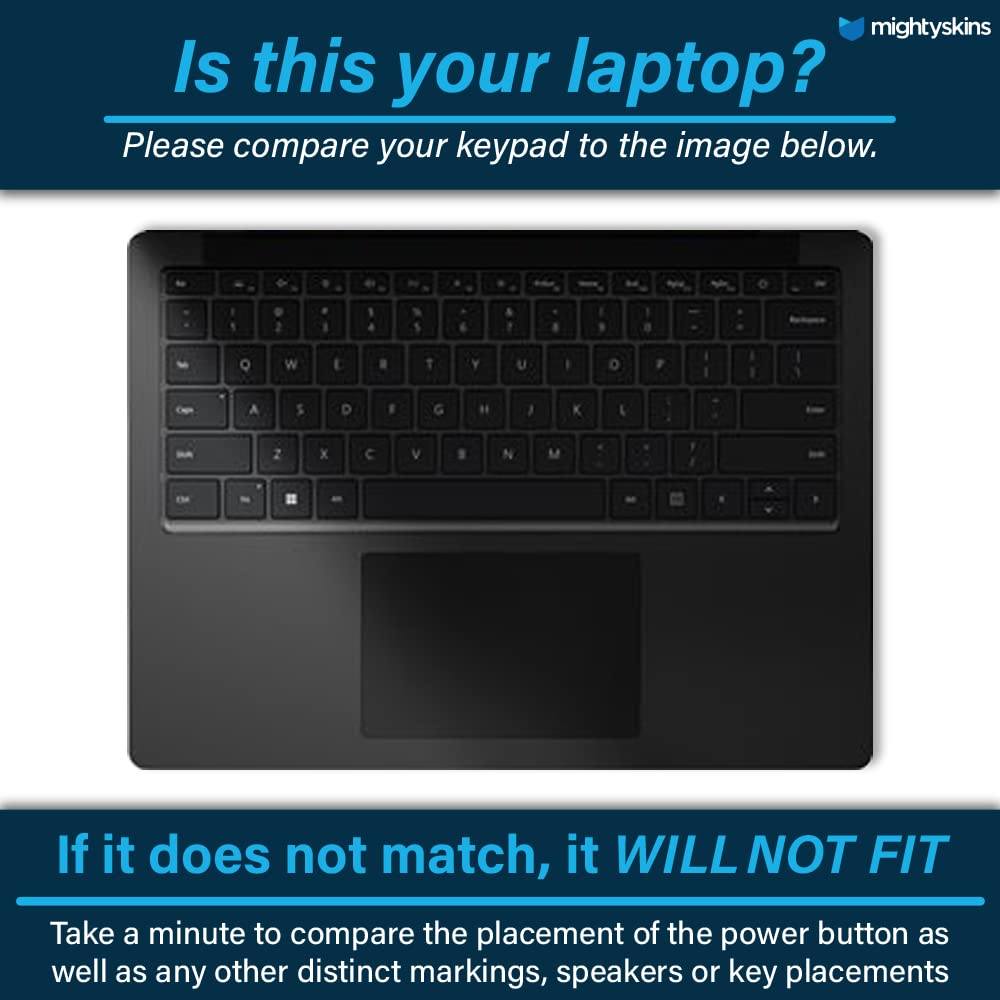 MightySkins Skin Compatible with Microsoft Surface Laptop 5 13.5” Full Wrap Kit - Midnight Blossom | Protective, Durable, and Unique Vinyl Decal wrap Cover | Easy to Apply | Made in The USA