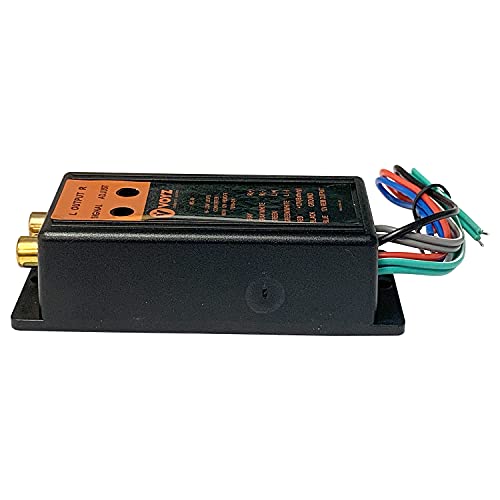 VOYZ High Low-Level Impedance Adaptor - Car Audio System RCA Line Output Converter Adapter w/Adjustable Level Control - Works on Vehicle Amplifier, Equalizer, Home Theater Setup β NS70