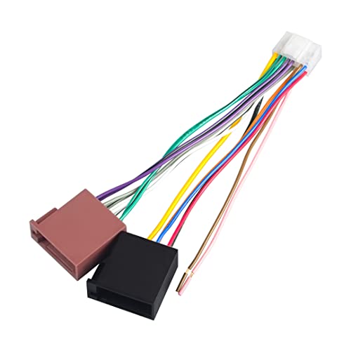 BATIGE 16 Pin ISO Wire Harness for Alpine 7513R UNI Car Stereo Radio Wiring Harness Connector Adaptor