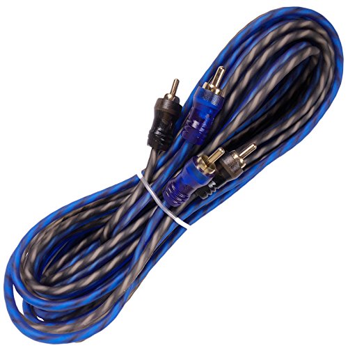 Complete 4 Channels 2000W Gravity 4 Gauge Amplifier Installation Wiring Kit Amp Pk3 4 Ga Blue - for Installer and DIY Hobbyist - Perfect for Car/Truck/Motorcycle/Rv/ATV