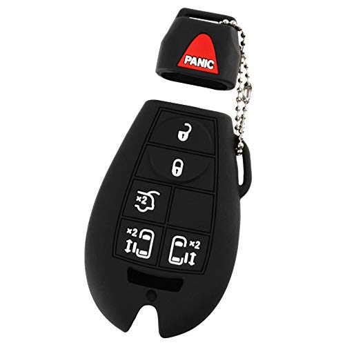Key Fob Keyless Entry Remote Cover Protector for Jeep Dodge Chrysler (M3N5WY783X, IYZ-C01C, Fobik)