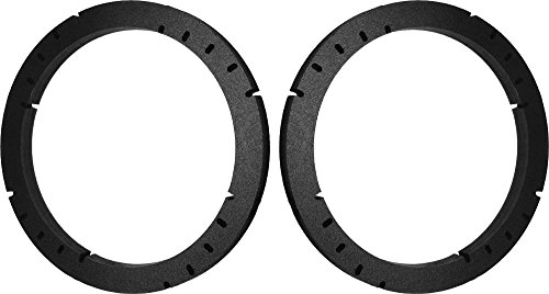5.25" 5 1/4" Speaker Spacers Depth Extender Extending Rings - 1/2" thick - ID: 4 3/4" OD: 5 3/4" - 1 Pair - SSK525K - Stackable - Perfect For Framing Fiberglass Enclosures