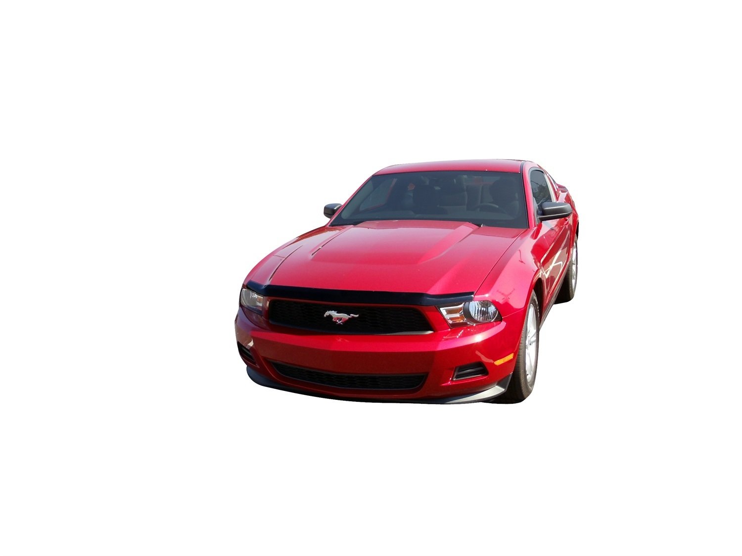 Auto Ventshade [AVS] Aeroskin Hood Protector | Flush Mount, Dark Smoke | 322023 | Fits 2010 - 2012 Ford Mustang