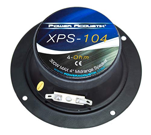 P Acoustik 4X Sealed Back 4" 1200W Mid Range Car Audio Speaker XPS-104