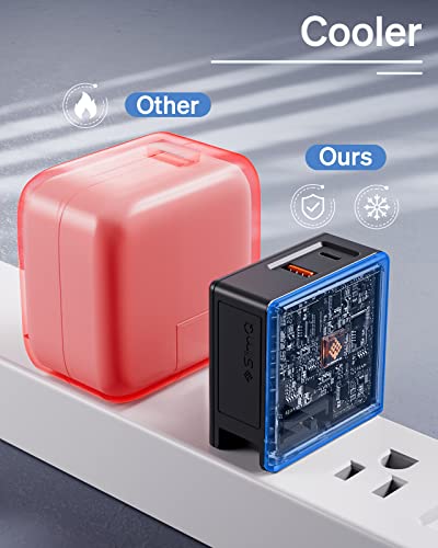 𝐒𝐥𝐢𝐦𝐐 65W,45W Laptop Charger:USB C GAN AC Adapter - Foldable Mini Wall Plug for Lenovo,Dell,Chromebook,iPhone, iPad