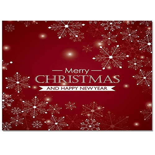 Area Rug Absorbent Non-Slip Rectangle Rug Merry Christmas Romantic Snowflake Red Rugs for Living Room Bedroom Kitchen Entryway, Soft Floor Mat Indoor Carpet Accent Rugs 2x3 Feet
