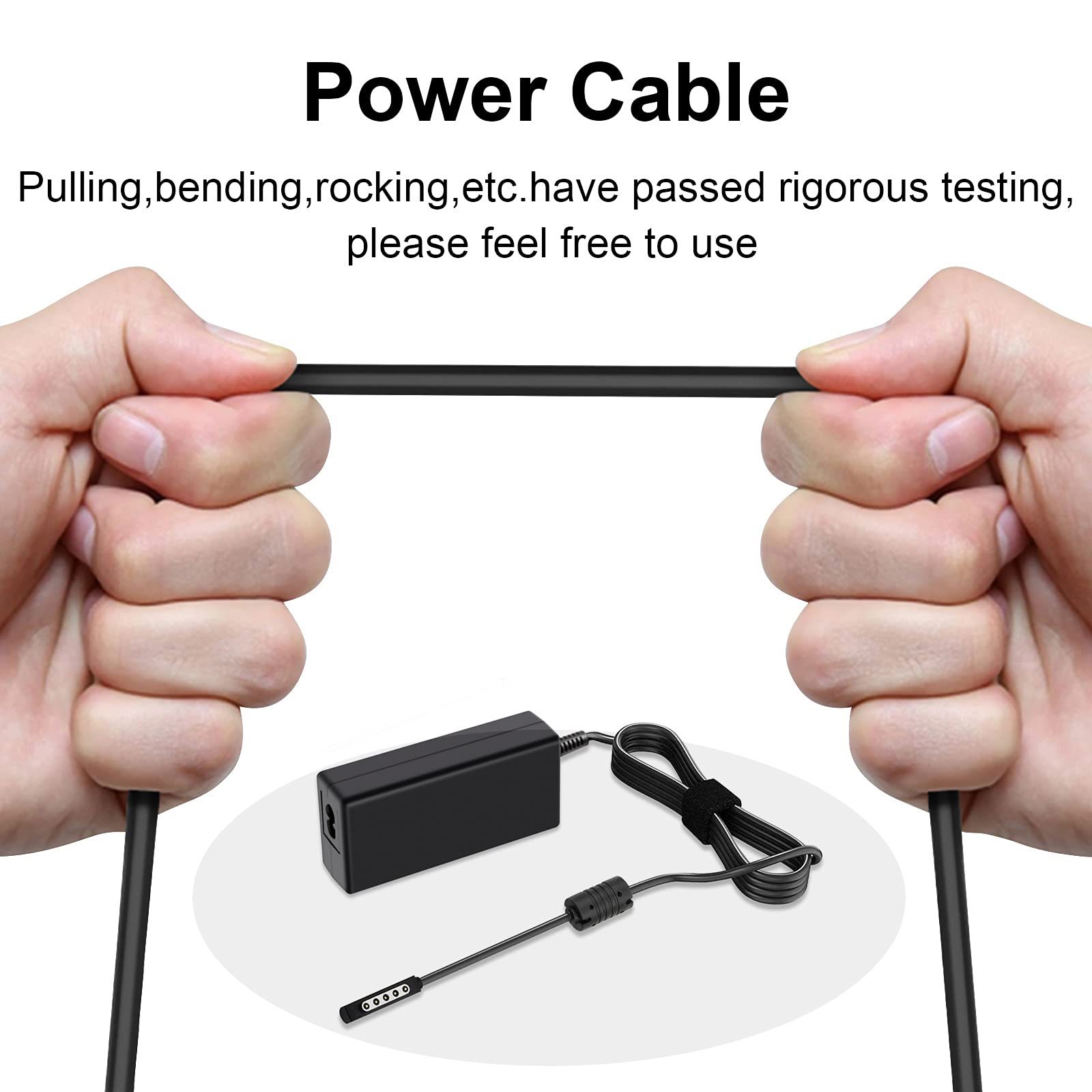 Surface Pro 1 Pro 2 Pro RT Charger, Surface Power Supply Adapter 43W 12V 3.58A Charger Power Cord fit Microsoft Surface Pro 1, Surface Pro 2, Surface RT, 1512 1536 1601 i5 i7 Tablet -Futurebatt