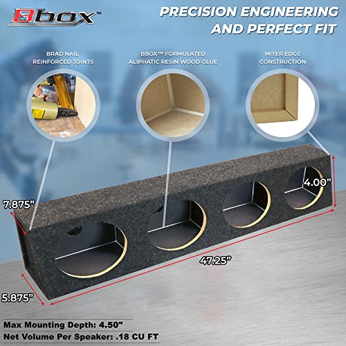 Atrend Pro Series 6x9 4 Way 6β x 9β Quad, Wedge Shaped Speaker Enclosure