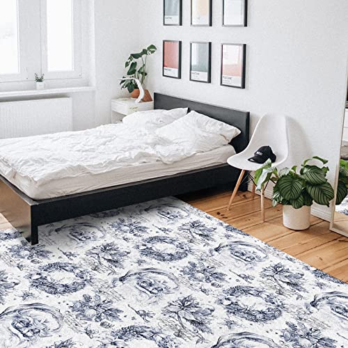 Rectangular Rug Living Room Area Rug - Geometric Art Christmas Poinsettia Wreath White Texture Carpet Non-Slip Backing Area Rug Indoor Rug Bedroom Playroom Carpet Floor Mat, 2'x3'