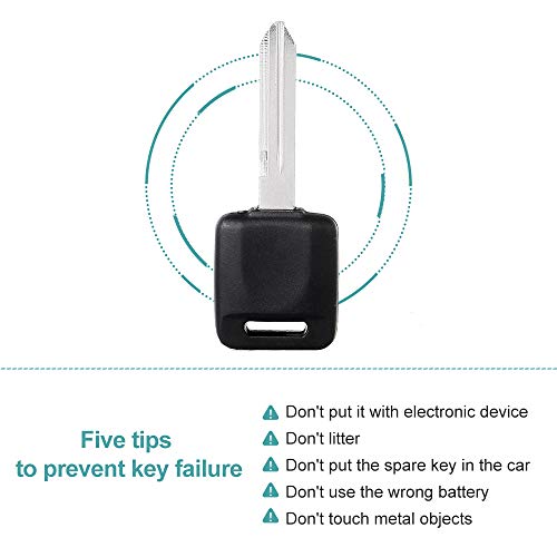 SELEAD Car Key Fob Keyless Entry Remote fit for 2001-2006 for Nissan Altima Armada 350Z Antitheft Keyless Entry Systems 7003526 2pcs