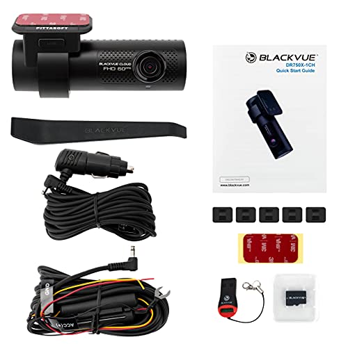 BlackVue DR750X-1CH Plus 32GB | Full HD Cloud Dashcam | Back-Illuminated STARVIS Image Sensor | Built-in Wi-Fi, GPS, Parking Mode Voltage Monitor | LTE via Optional LTE Module