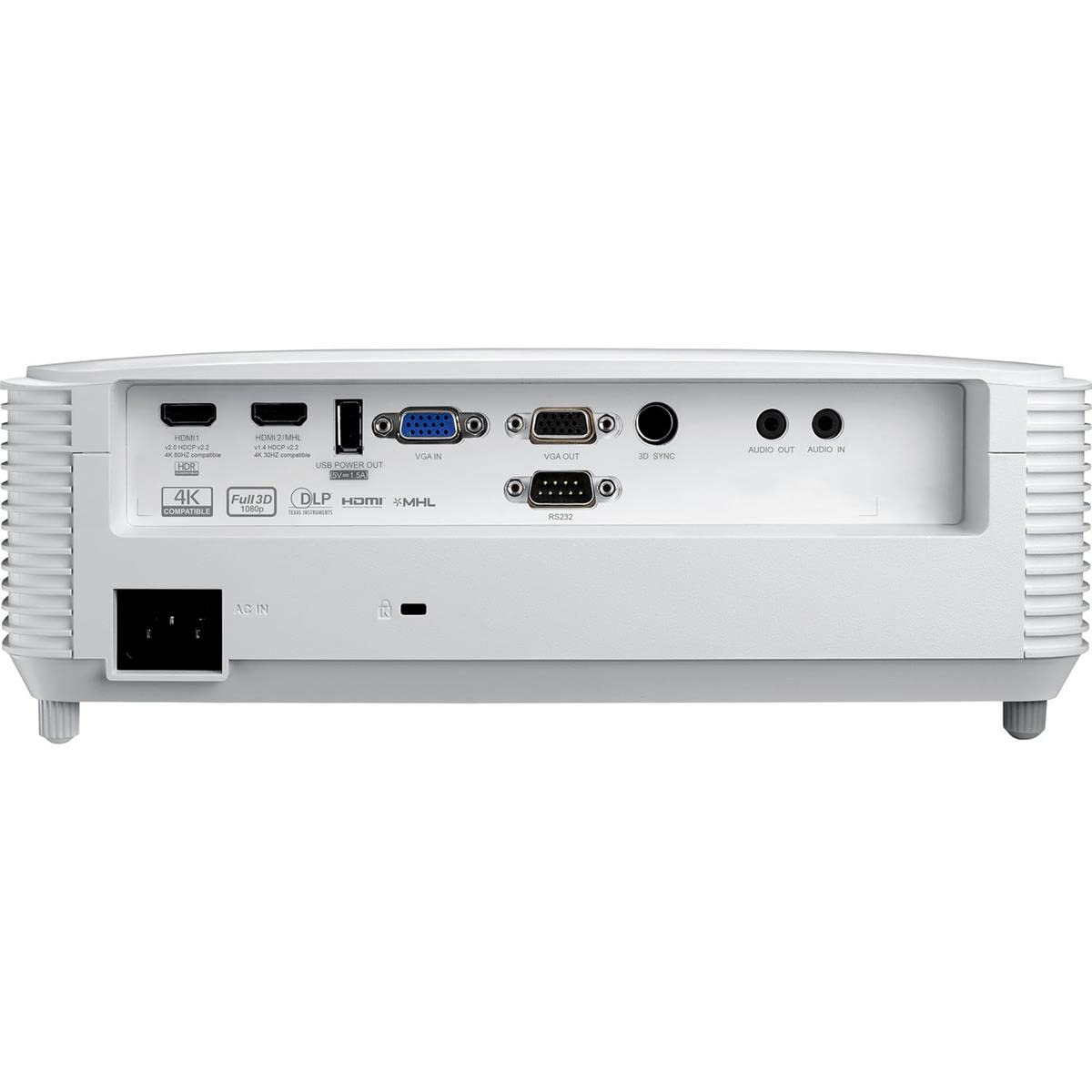 Optoma HD39HDR High Brightness HDR Home Theater Projector | 120Hz Refresh Rate | 4000 lumens | Fast 8.4ms Response time with 120Hz | Easy Setup with 1.3X Zoom | 4K Input | Quiet Operation 26dB