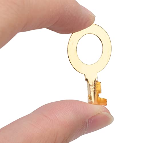 540PCS Cable Lugs Brass Wire Lugs Assortment Set Terminal Wire Connector Lugs with Storage Box M3 M4 M5 M6 M8 M10