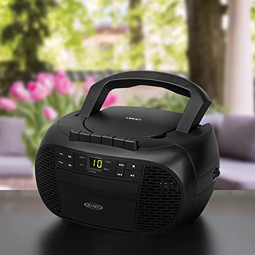 Jensen CD-550 Portable Stereo Compact Disc Cassette Recorder with AM/FM Radio