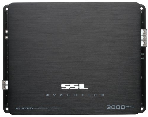 Sound Storm Laboratories EV3000D Evolution Series Car Audio Amplifier – 5000 High Output, Class D, Monoblock, 1 Ohm, Low Level Inputs, Low Pass Crossover, Hook Up to Stereo and Subwoofer
