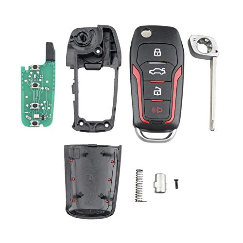 Replacement Upgraded Flip Remote Car Key Fob 315MHz 4D63 Chip for Ford Lincoln Mercury CWTWB1U331
