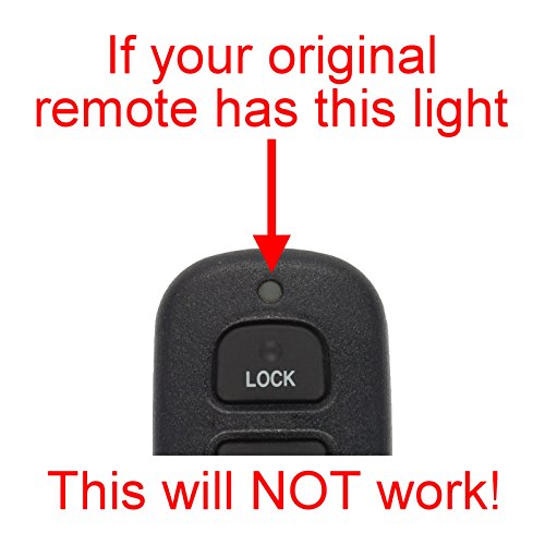 Discount Keyless Replacement Trunk Shell Case and Button Pad Compatible with GQ43VT14T