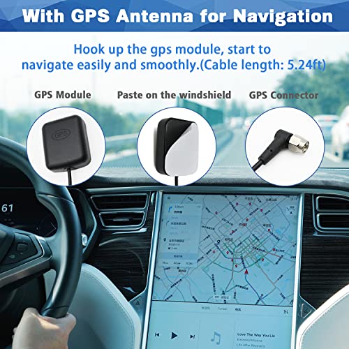 Android Car Stereo Radio Wiring Harness Kit with 16 Pin ISO Radio Harness Adapter Back Camera RCA Wire GPS Antenna Connector 4/6 Pin USB Cable