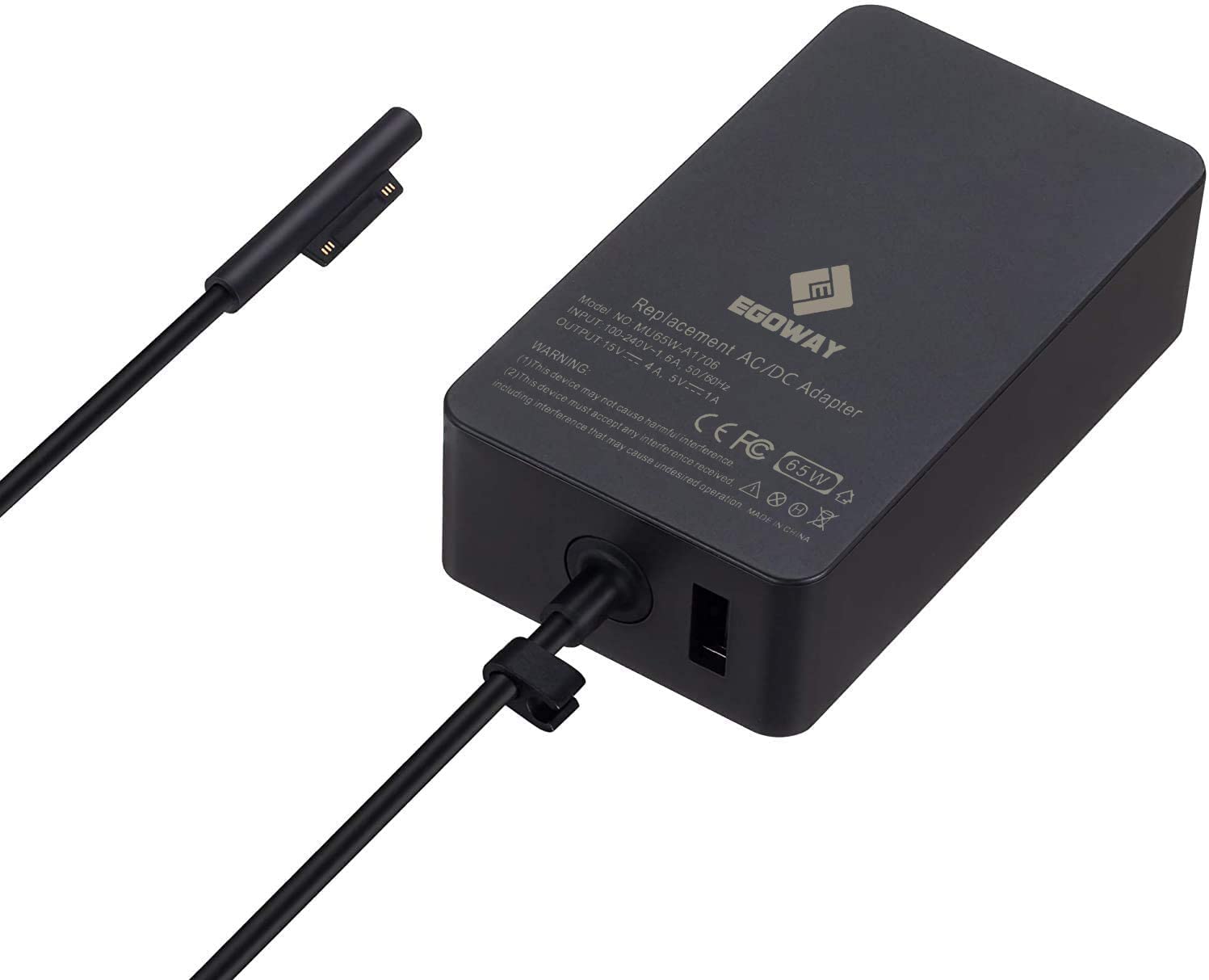 Microsoft Surface Charger 65W 15V 4A AC Power Supply Compatible with Surface Pro X 8 7 6 5 4 3/ Surface Laptop 4 3 2 1 / Surface Book 2/3 13.5β Surface Pro Charger with Wall Plug and 6ft Power Cord