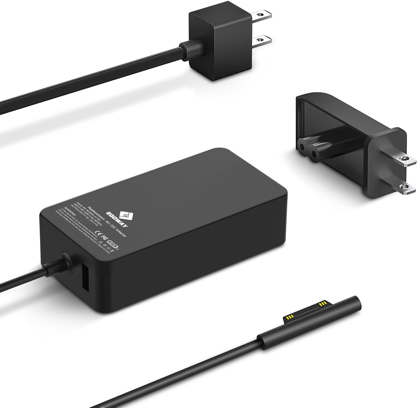Microsoft Surface Charger 65W 15V 4A AC Power Supply Compatible with Surface Pro X 8 7 6 5 4 3/ Surface Laptop 4 3 2 1 / Surface Book 2/3 13.5“ Surface Pro Charger with Wall Plug and 6ft Power Cord