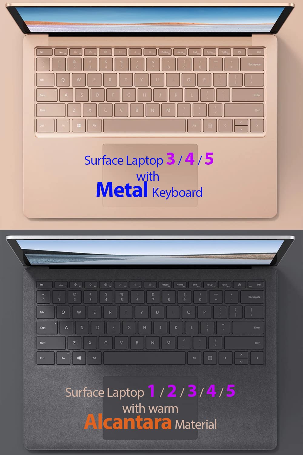 mCover Hard Case Only Compatible for 13.5" Microsoft Surface Laptop (5/4 / 3/2 / 1) with Alcantara Keyboard - Purple