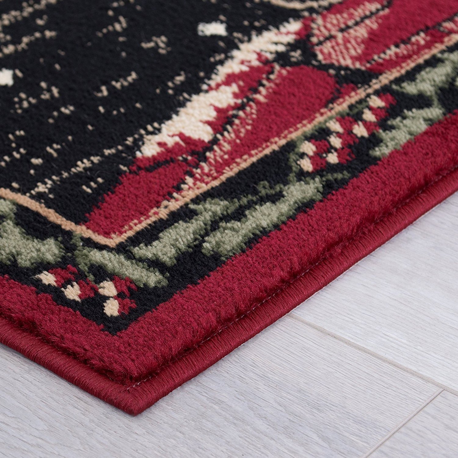 Champion Rugs. Santa Clause Winter Holiday Christmas Xmas Area Rug (3β X 5β)