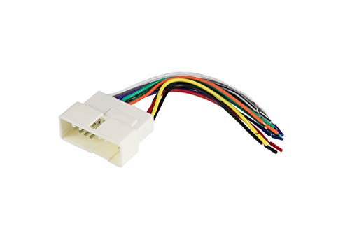 Scosche HY07B Compatible with Select 2006-08 Hyundai and Select 2005-10 Kia Vehicles Power Connector / Wire Harness for Aftermarket Stereo Installation with Color Coded Wires, black