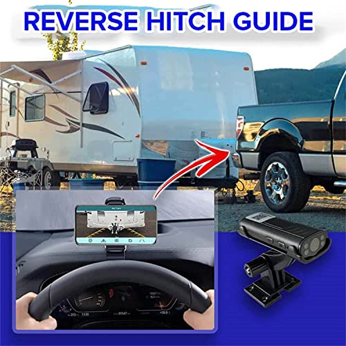 Wireless Magnetic Hitch Backup Camera, 2023 New Wireless Back up Camera Systems for Cargo Van, Wireless Magnetic Backup Camera Full HD for Car RV Truck & Trailer, for Car, Trucks, Camper (Black)