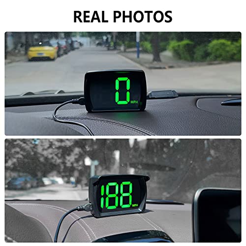 AWOLIMEI Car Hud GPS Speedometer,Head Up Display for Cars with Speed、Mph,USB Plug and Play,Suitable for All Car