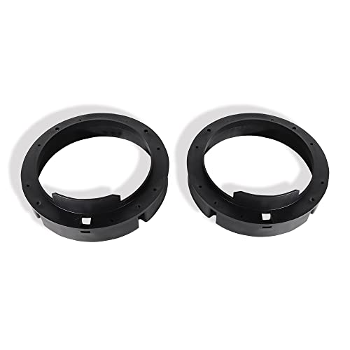 RED WOLF Car Door Speaker Adapter Bracket 6.5 Inch Fit VW Volkswagen Passat Golf/Jetta/Beetle1999-2019, Porsche 2000-2006, Skoda 2005-2013 Install Aftermarket Speaker Adapter Spacer Ring