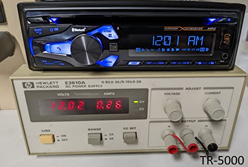 Kubota Tractor Radio CD Player AM FM Stereo Receiver MP3 USB Aux Bluetooth Remote RTV-1100 RTX-1100C Harness Plug B2650 RTV RTX