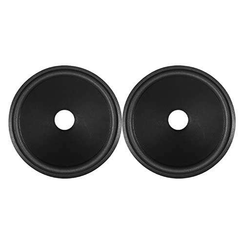 Fielect 10 inches Paper Speaker Cone Subwoofer Cones Drum Paper 1.5 inches Inner Diameter with Foam Surround 2Pcs
