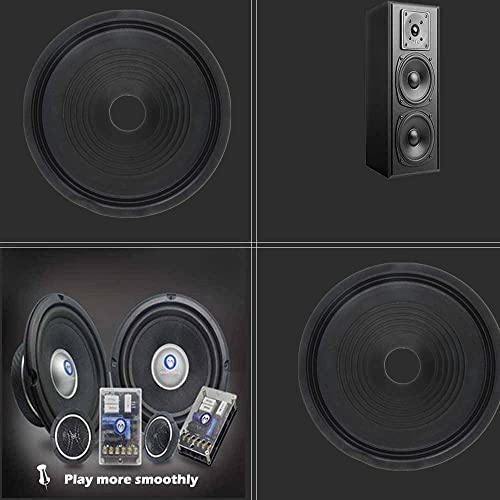 Fielect 10 inches Paper Speaker Cone Subwoofer Cones Drum Paper 1.5 inches Inner Diameter with Foam Surround 2Pcs