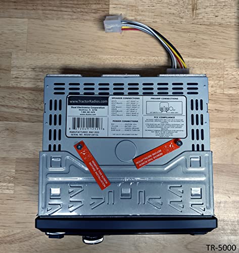 Kubota Tractor Radio CD Player AM FM Stereo Receiver MP3 USB Aux Bluetooth Remote RTV-1100 RTX-1100C Harness Plug B2650 RTV RTX