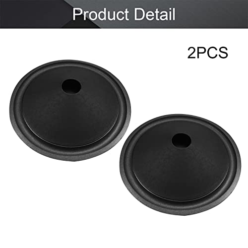 Fielect 10 inches Paper Speaker Cone Subwoofer Cones Drum Paper 1.5 inches Inner Diameter with Foam Surround 2Pcs