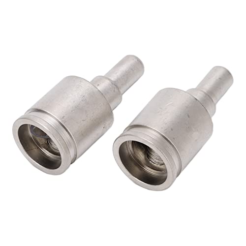 Fydun 2pcs 0 Gauge to 4 Gauge Wire Reducer Amp Input Reducers Amp Input Reducer Adapter High Power Brass Nickel Plated for Car