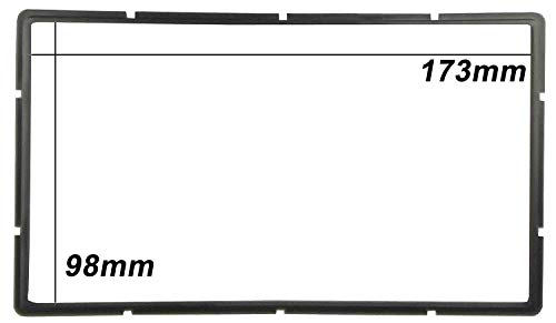 YuYue Radio Stereo Panel for 2002-2009 Toyota Land Cruiser Prado 120 Lexus Gx470 2 Din Car Radio Frame Fascia Panel DVD Stereo CD Panel Dash Mount Refit Installation Trim Kit Frame (Black)