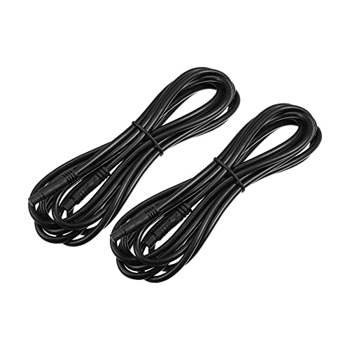 X AUTOHAUX 2 Pcs 8 Pin 9.84ft 300cm Backup Camera Extension Cable Dash Camera Cord Wires Car Rear View Camera
