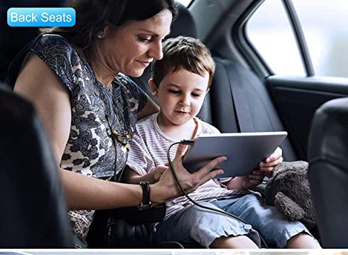 Multi-Car Retractable Backseat 3 in 1 Car Charging Station Box Compatible with All Phones/iPhone/Samsung/Android, Backseat Passengers | Share Rid