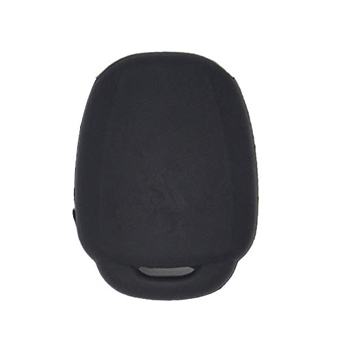 LemSa 2 Pack Keyless Entry Remote Car Key Fob Outer Shell Cover Soft Rubber Silicone Protector Keyless Jacket Case for Toyota Camry Avalon Corolla RAV4 Highlander Venza HYQ12BDM, Black Pink