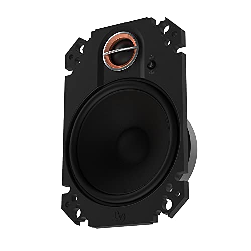Infinity Kappa 4” x 6” Two-Way car Audio Plate Multi-Element Speaker/No Grill, Black, INFSPKKA463XFAM